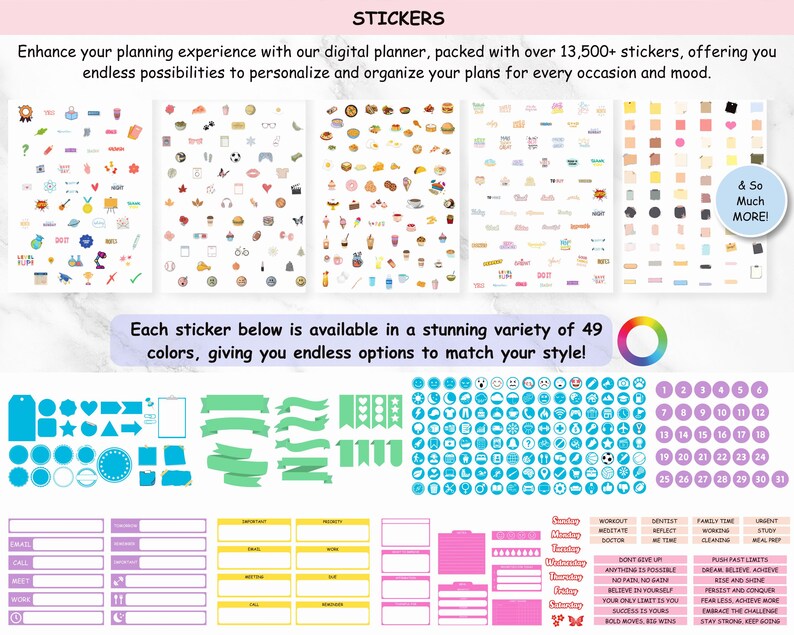 Digital Planner 2024 2025 Dated Digital Planners Goodnotes Planner iPad ...
