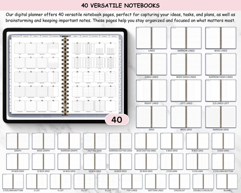 Digital Planner 2024 2025 Dated Digital Planners Goodnotes Planner iPad ...