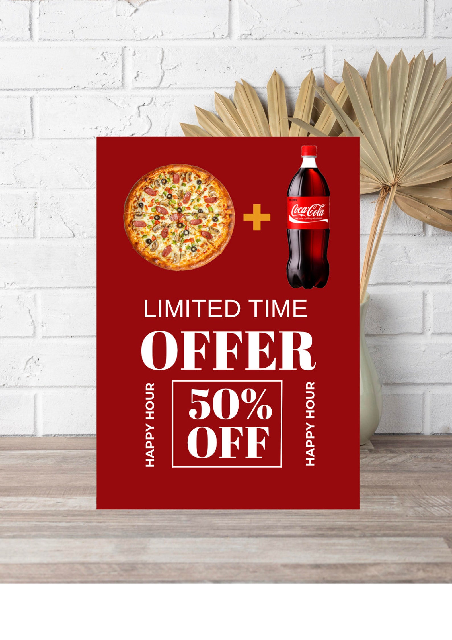 Pizza Banner Ad Pizza Flyer Pizza Advertisement - Etsy