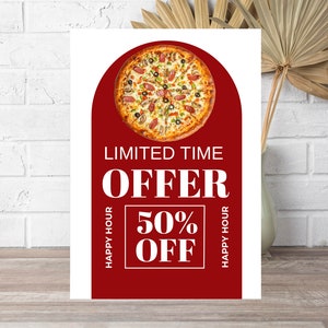 Pizza Banner Ad Pizza Flyer Pizza Advertisement - Etsy
