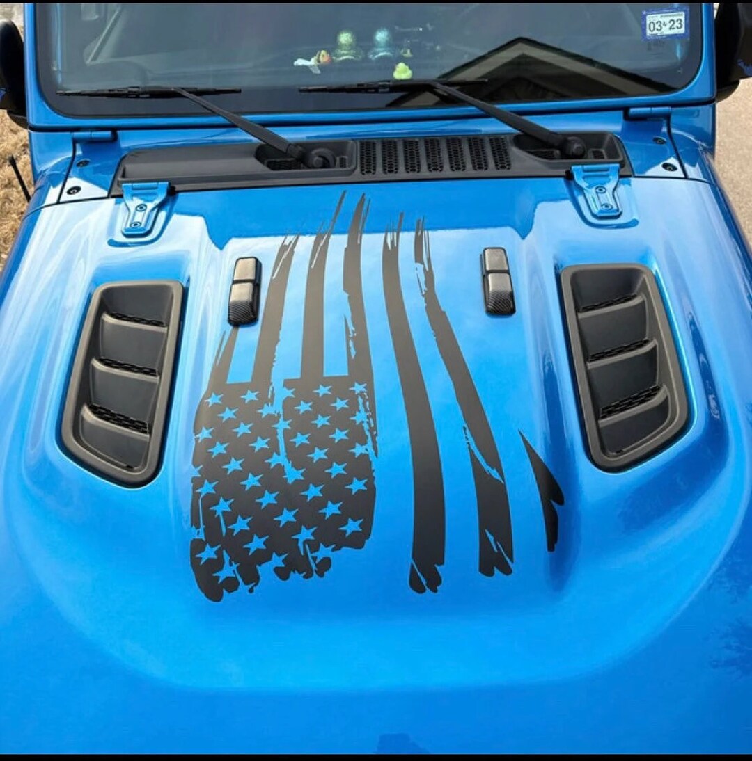 Vehicle Hood Flag - Large Hood Vinyl Decal Sticker - Etsy