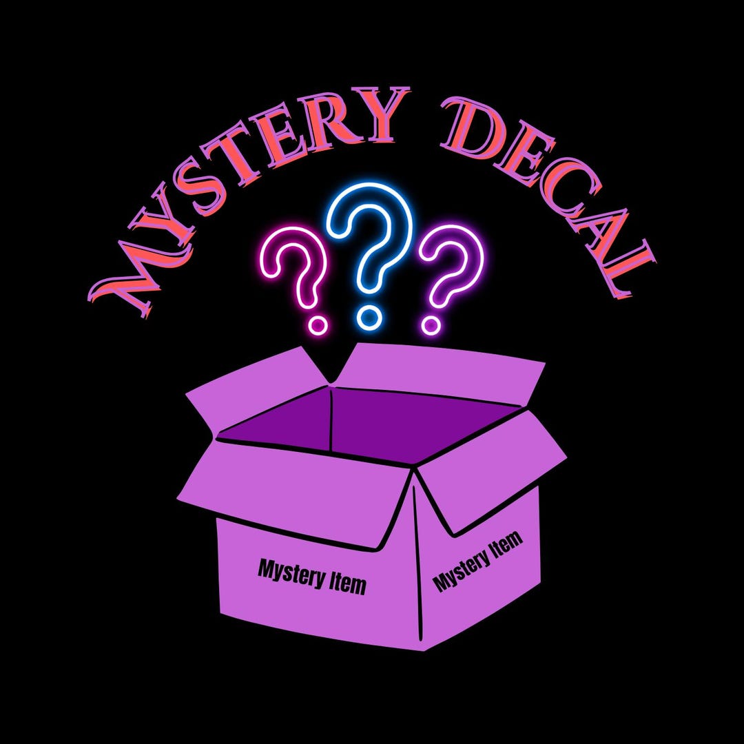 Mystery Vinyl Decal: Surprise Waterproof Sticker - Etsy