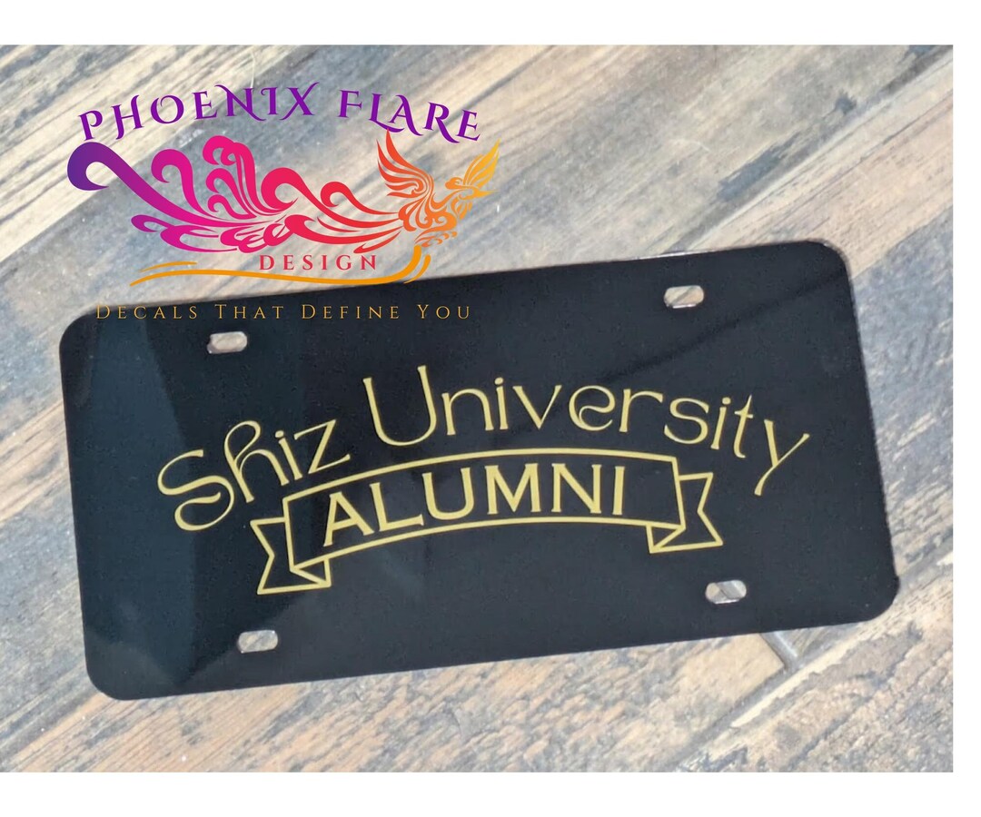 Custom Single Color Vanity License Plate - Decals High-quality Vinyl ...