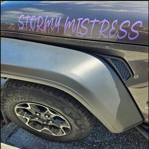 20" X 3.5" Pair of Custom Single Color Hood Vinyl Decals High-quality ...