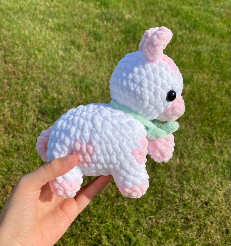 Crochet Strawberry Cow Plushie, Cute Pink Cow Stuffed Animal With ...