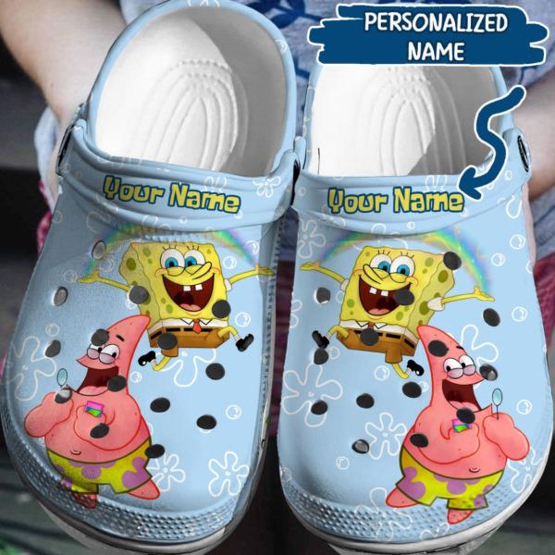 Personalized Spongebob Squarepants and Patrick Star Bubbles Clogs Shoes ...