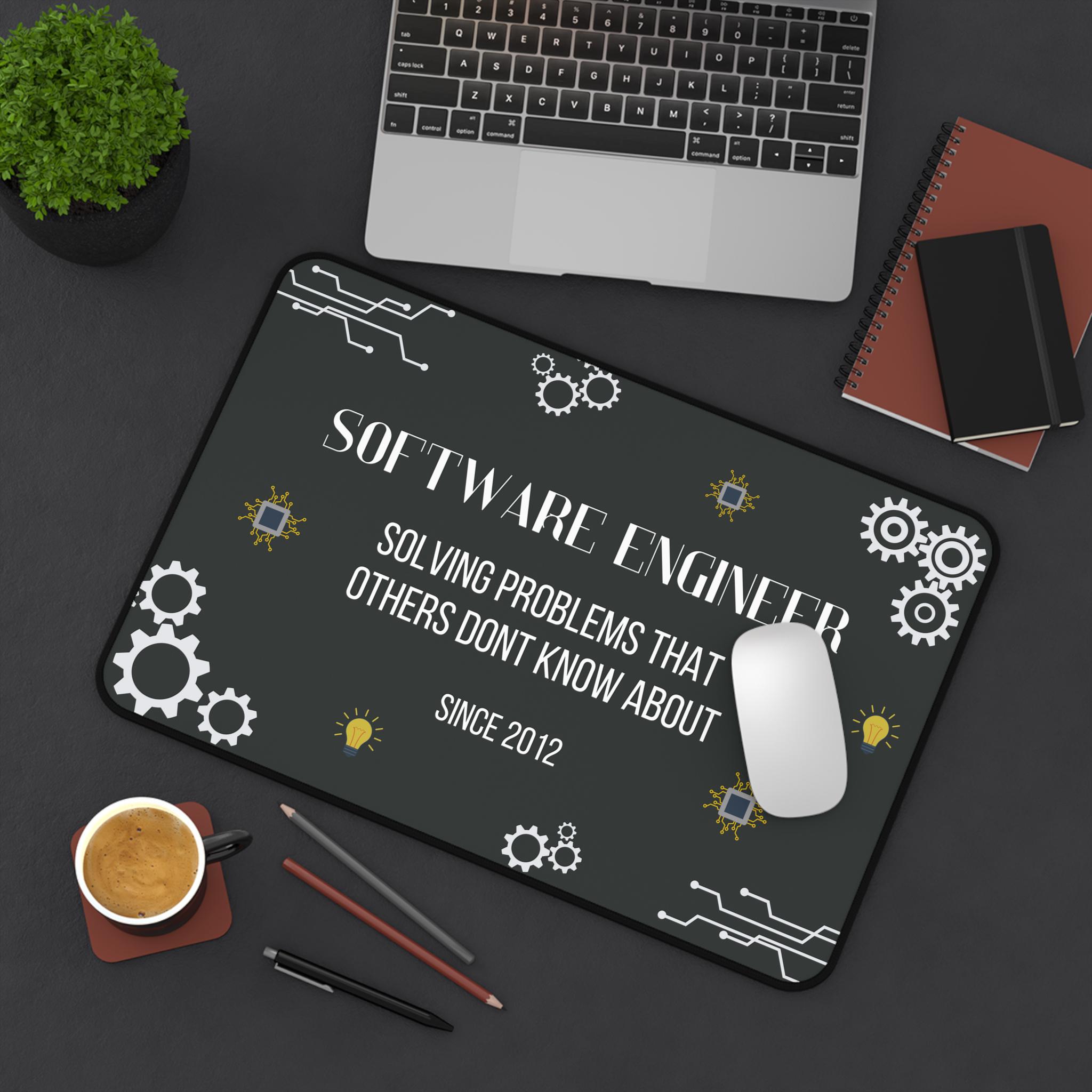 Personalized Desk Mat, Engineer Desk Mat, Minimalistic Desk Mat ...