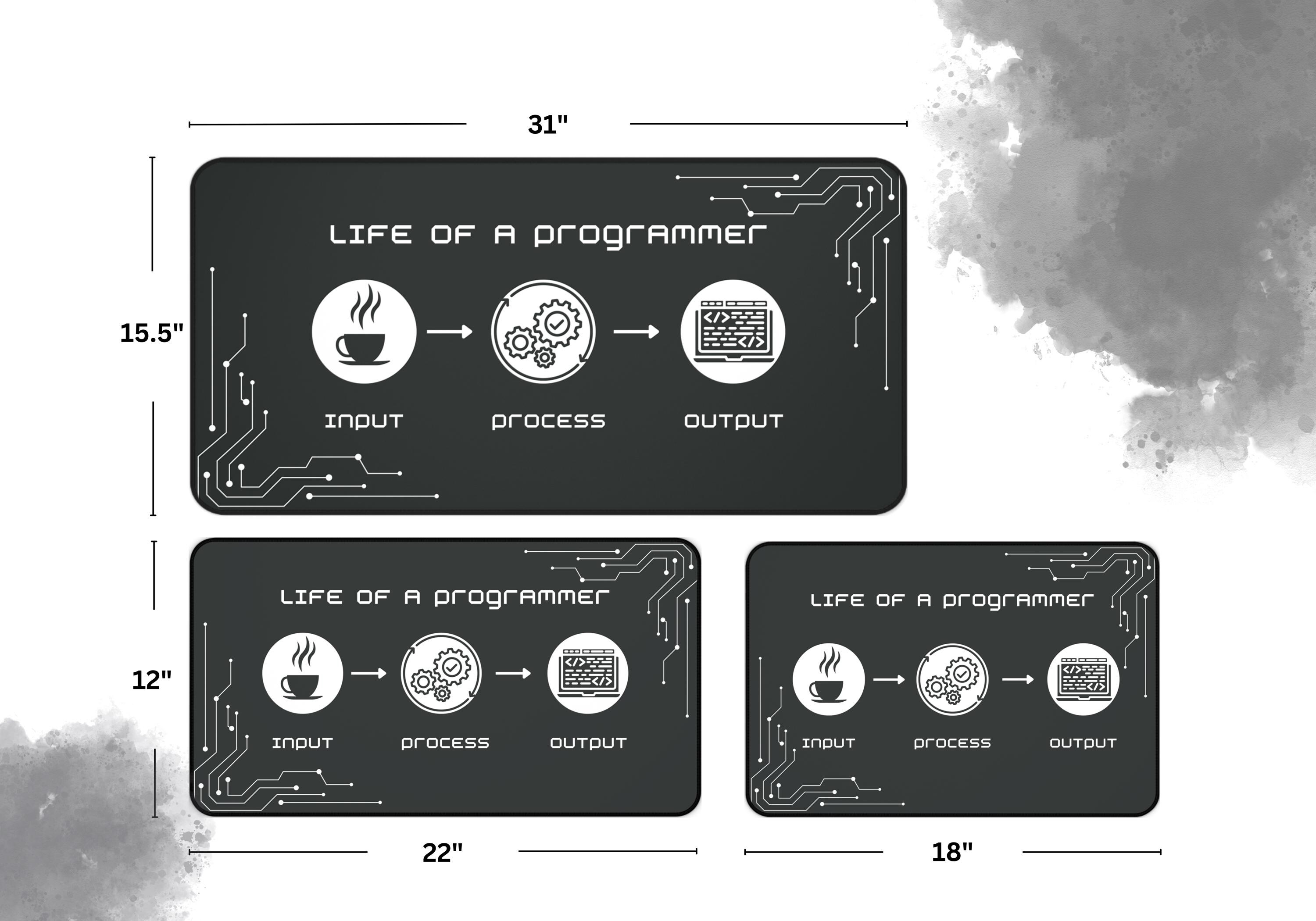 Personalized Desk Mat, Coffee to Codes, Funny Desk Mat, Programmer Desk ...