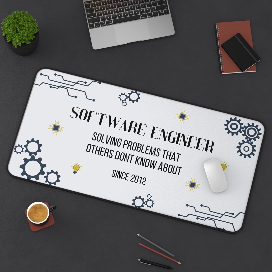 Personalized Desk Mat, Engineer Desk Mat, Minimalistic Desk Mat ...