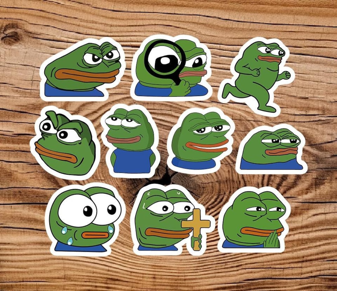 Pepe Sticker Collection : classic vinyl - Etsy