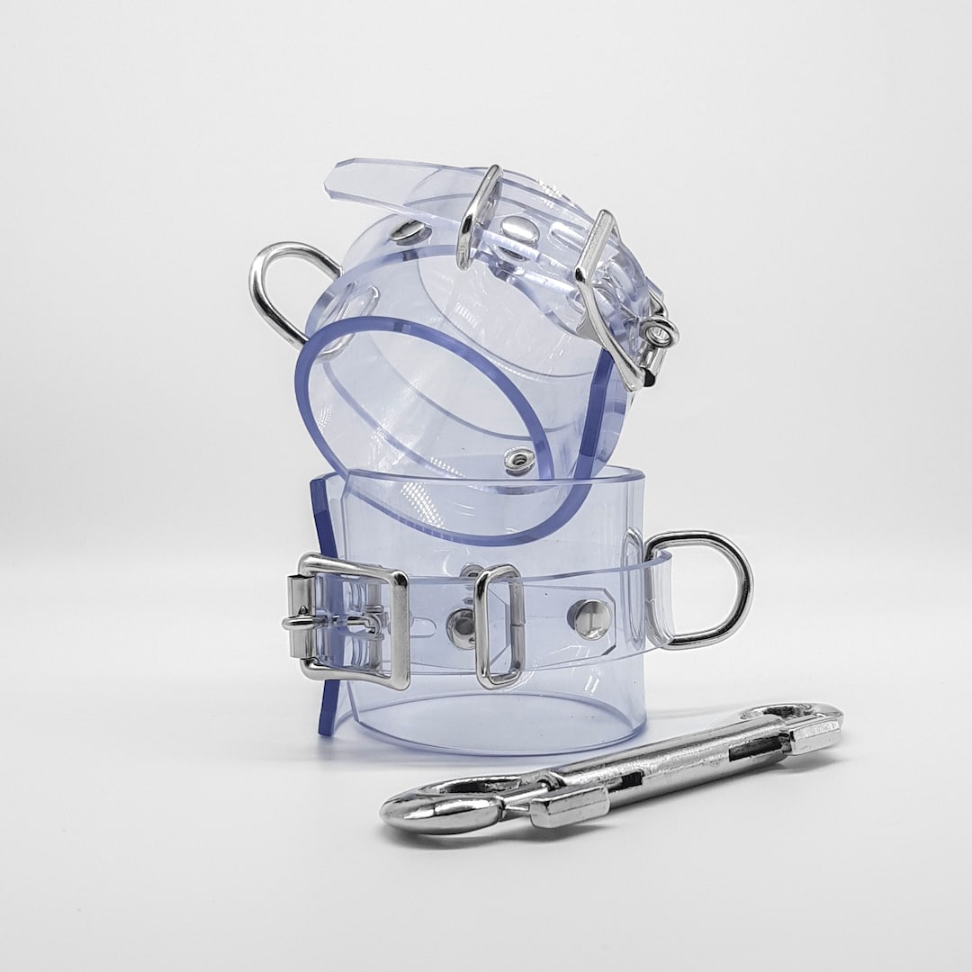 PVC Wrist Cuffs, BDSM, Clear Restraints, Transparent Bondage Gear, PVC ...