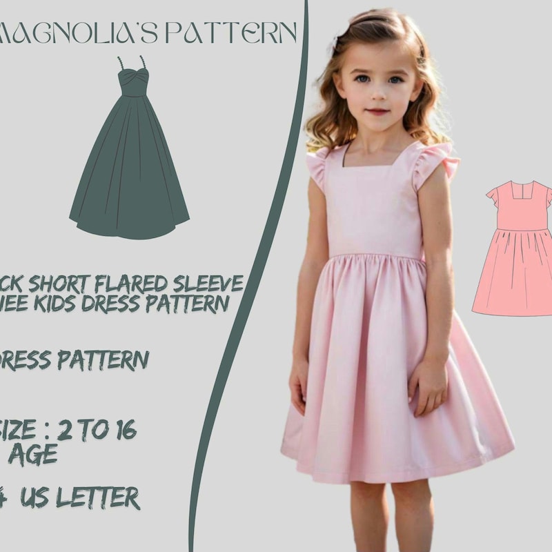 Kids Dress Pattern Pdf - Etsy