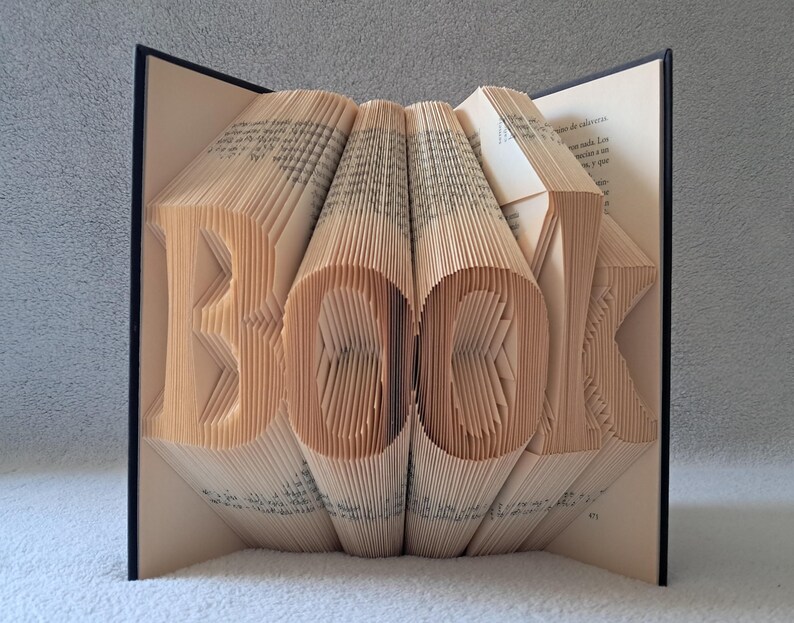 Book Folding Art Pattern: Book - Etsy
