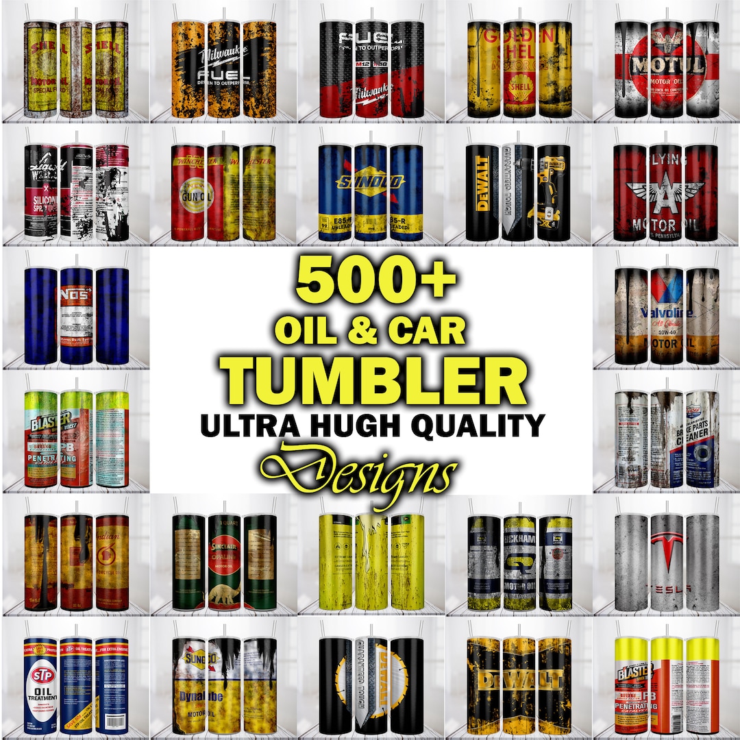 Car Mechanic Oil Filter Tumbler Wrap Bundle: 20oz Skinny Design (PNG ...