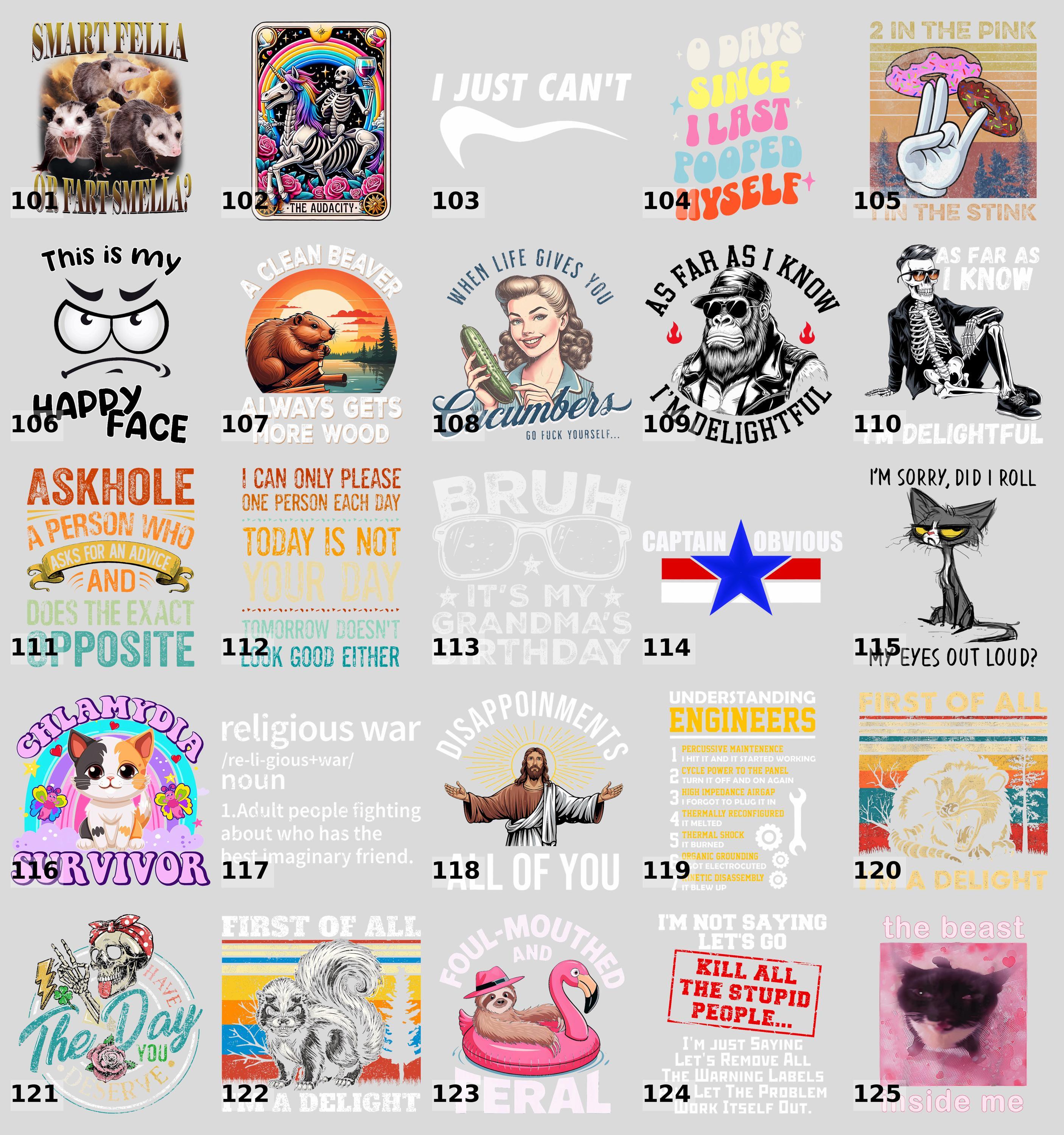 Funny Crazy Dog DTF Transfer for T-shirts – Cartoon Animal Heat Press ...