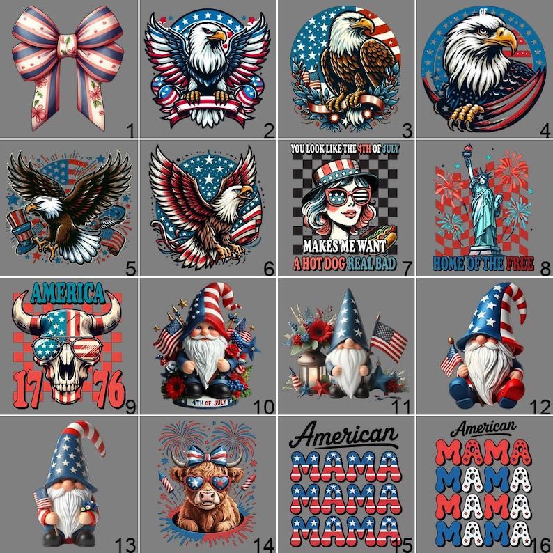 4th of July Trendy Coquette DTF, 4th of July Couple Transfer, Patriotic ...