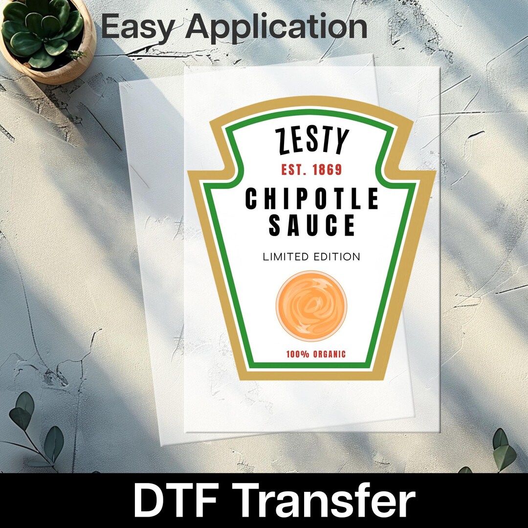 Funny Food Label Parody DTF Transfer for BBQ Party Hosts & Spicy ...