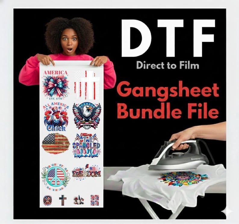 4th of July Trendy Coquette DTF, 4th of July Couple Transfer, Patriotic ...