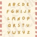 Alphabet Print (golden Yellow & Pink), Abcs, Playroom Printable Wall ...