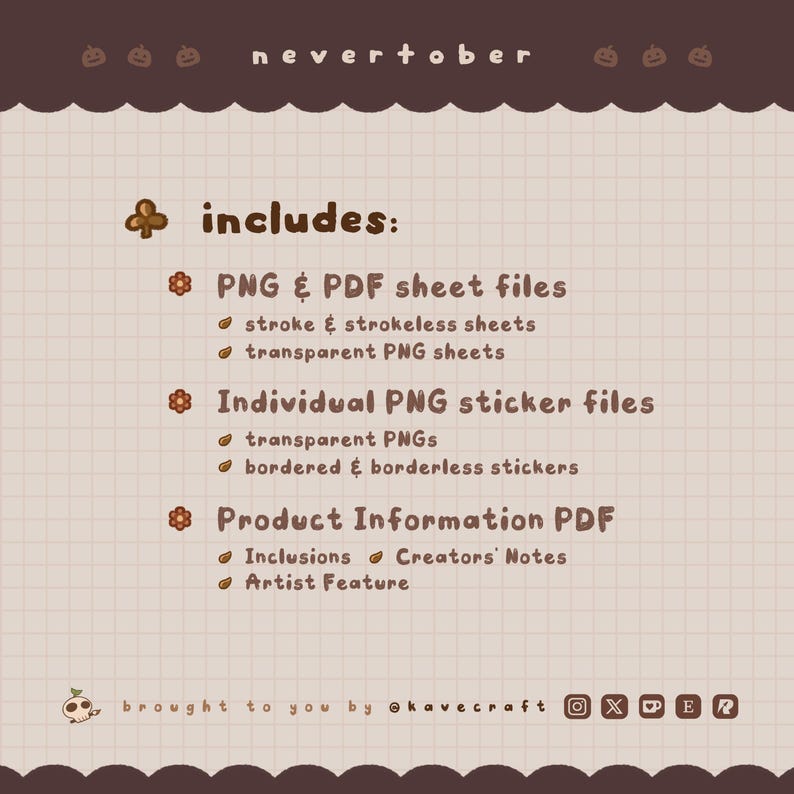 Printable Digital Sticker Sheet Horror Films Corpse Bride Nevertober ...