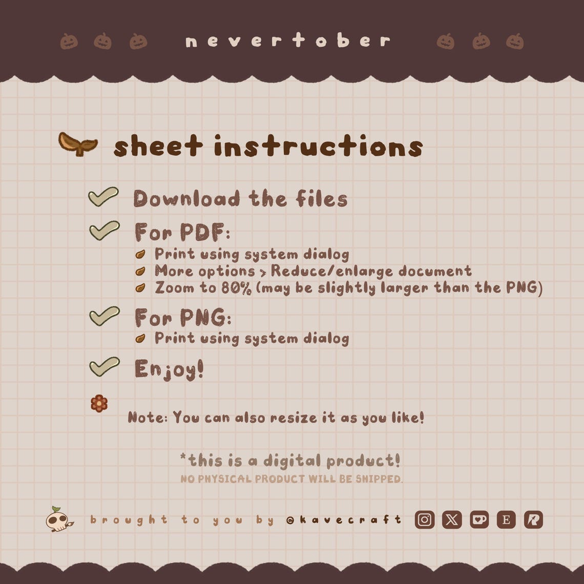 Printable Digital Sticker Sheet Horror Films Corpse Bride Nevertober ...