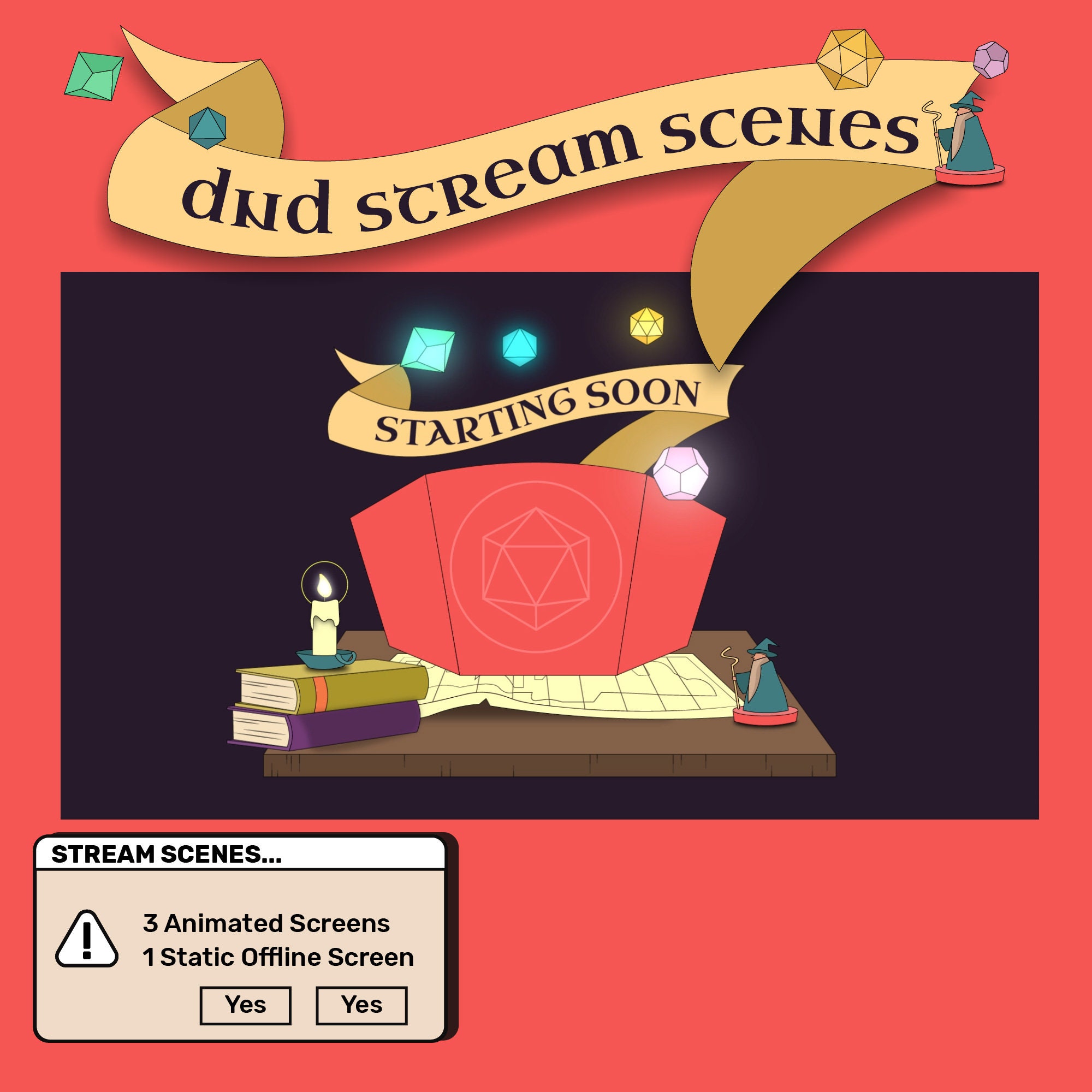 DND Themed Animated Scenes | Seamless Loop Animation | Cute Aesthetic ...