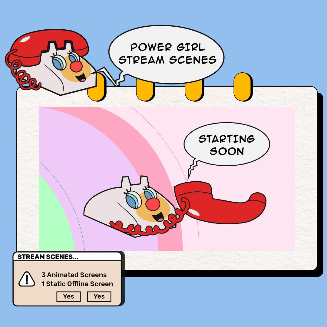 Power Girls Animated Scenes | Seamless Loop Animation | Cute Aesthetic ...