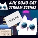 JJK Gojo Cat Animated Scenes | Seamless Loop Animation | Anime Themed ...