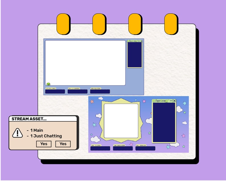 Tamagotchi Themed Stream Pack | Animated Twitch Overlay Package ...