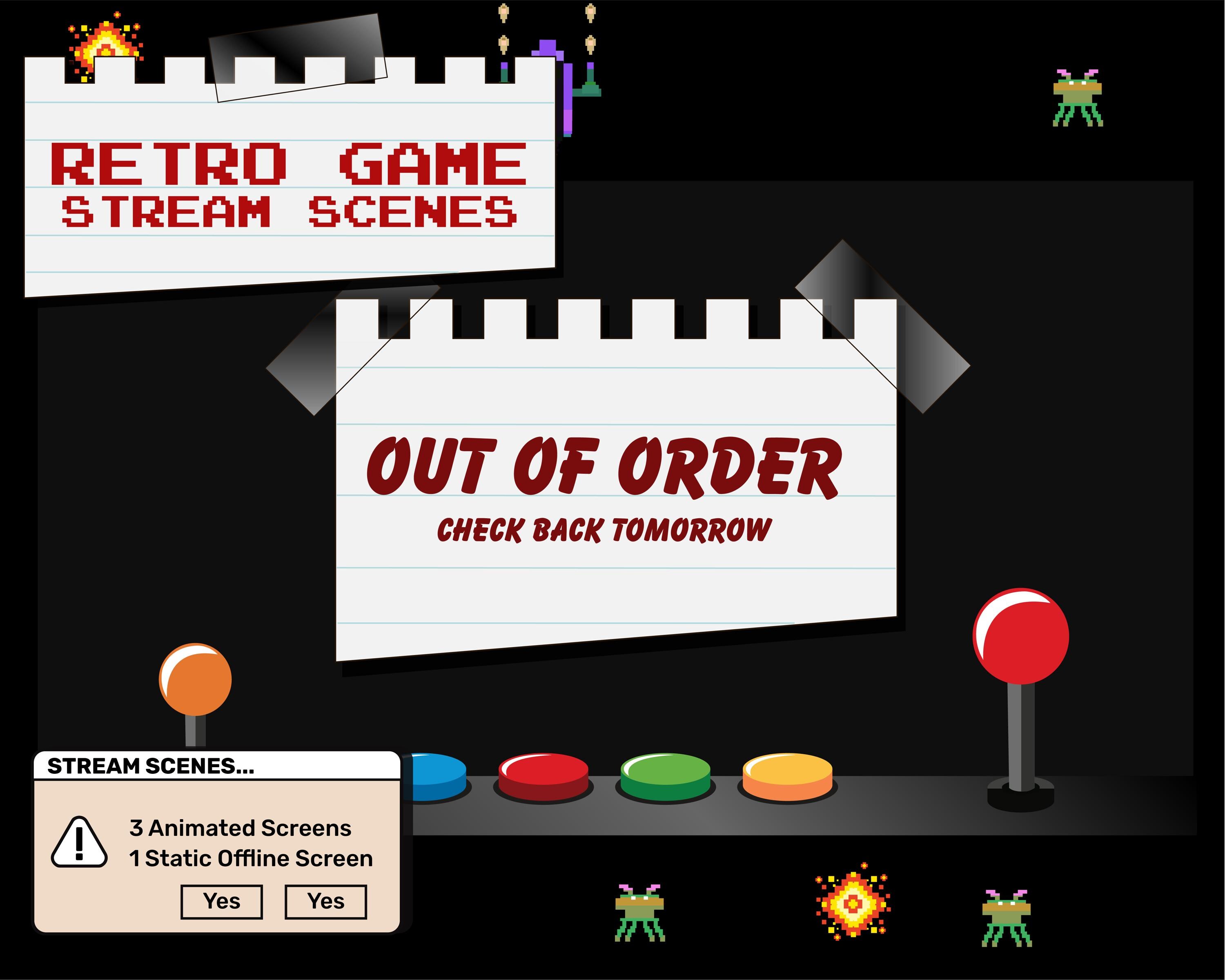 Retro Arcade Game Animated Scenes | Seamless Loop Animation | Anime ...