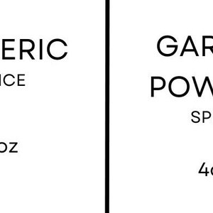 20 Spice & Herb Seasoning Labels - Etsy