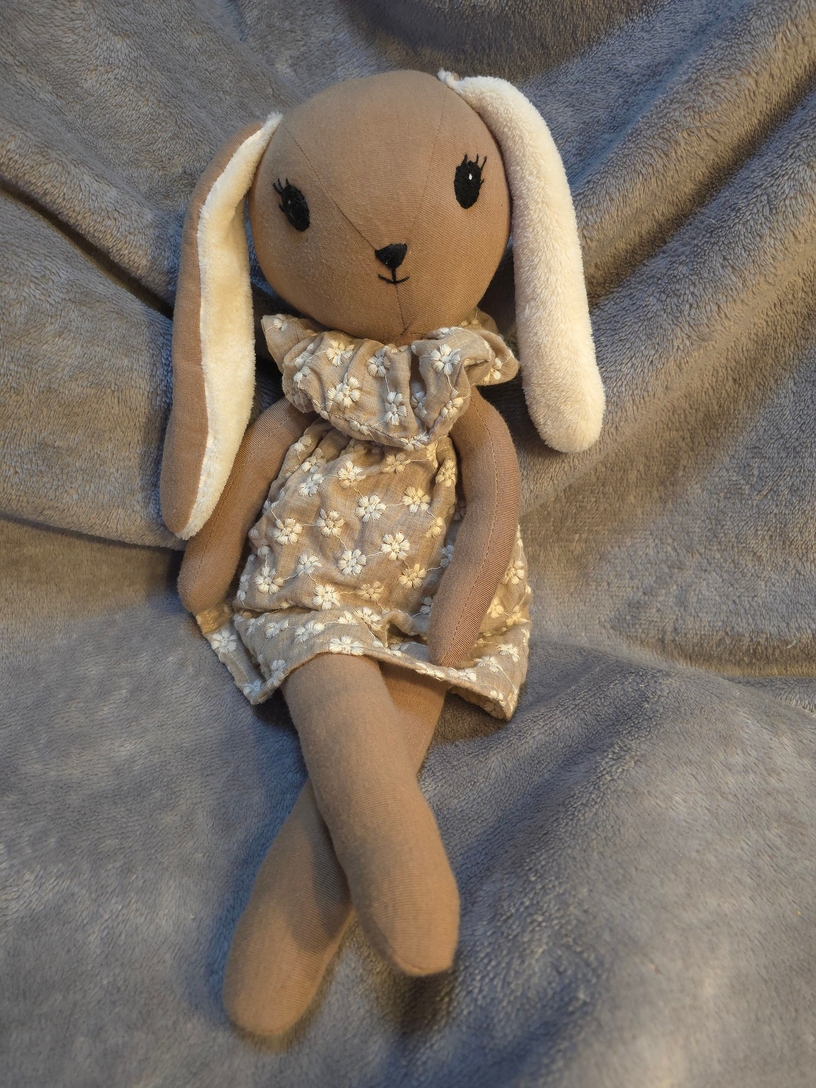 Heirloom Cloth Bunny Doll, One of A Kind Cuddly Doll, Daughter, Sister ...