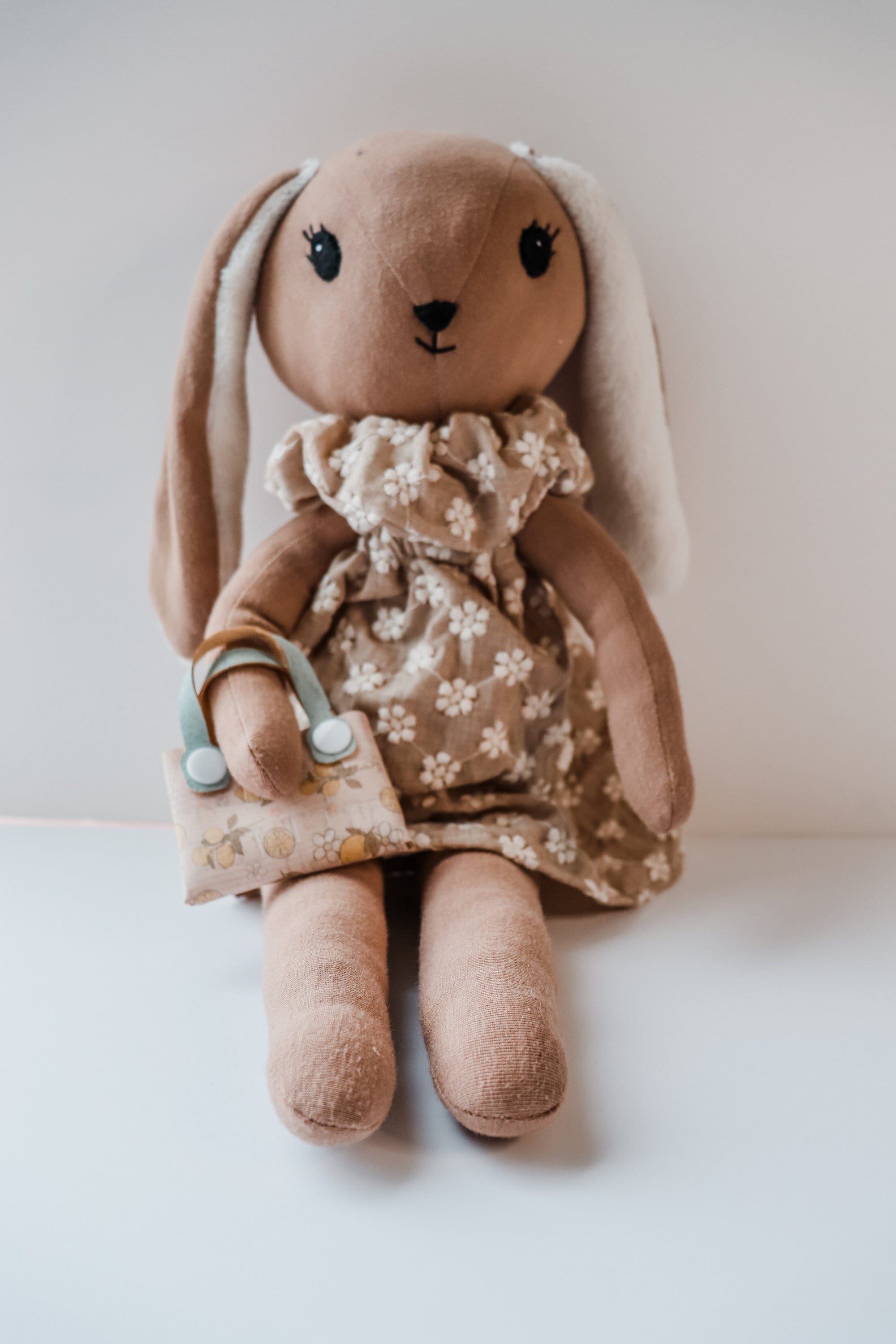 Heirloom Cloth Bunny Doll, One of A Kind Cuddly Doll, Daughter, Sister ...