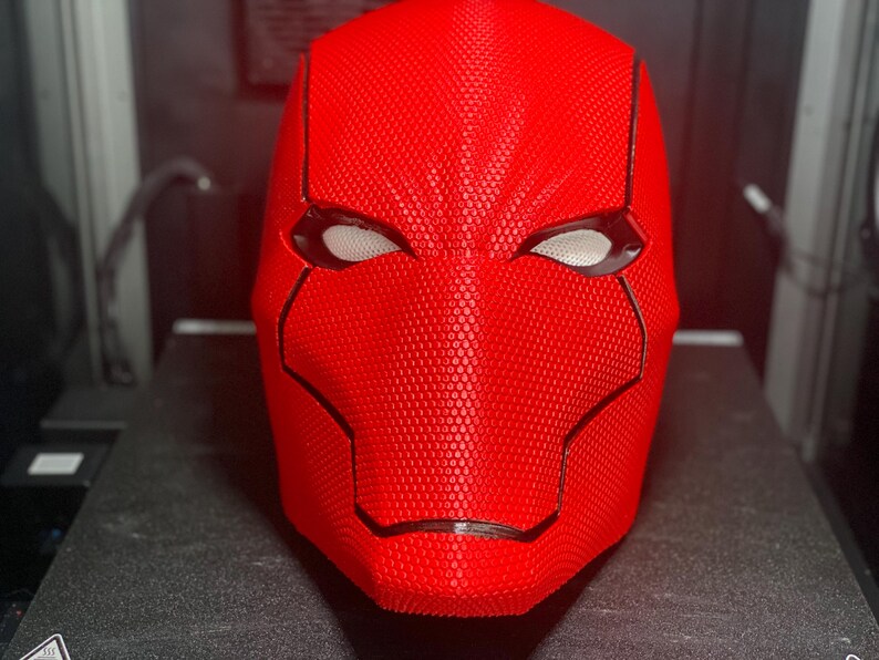 3D Printed Red Hood Helmet. - Etsy UK