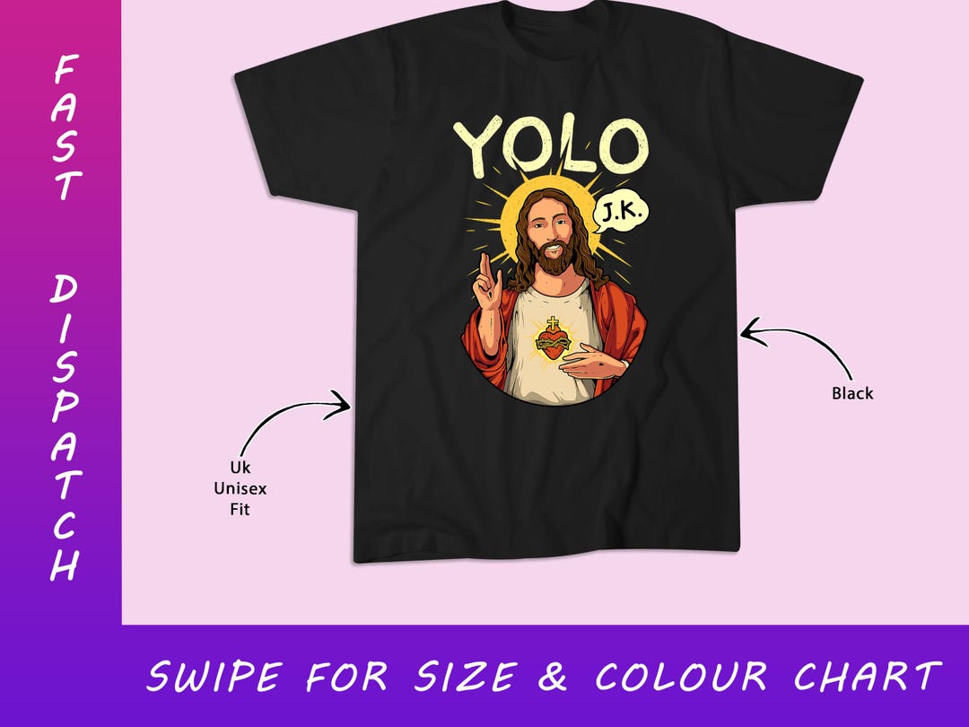 Jesus Christ Yolo Jk Meme Funny Christian Easter T-shirt - 10513 - Etsy