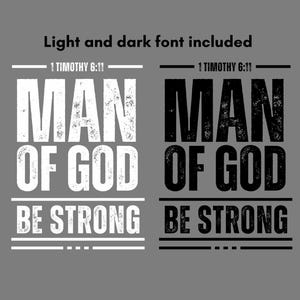 Man of God Png, Christian Png for Men, Digital Download, Transparent ...