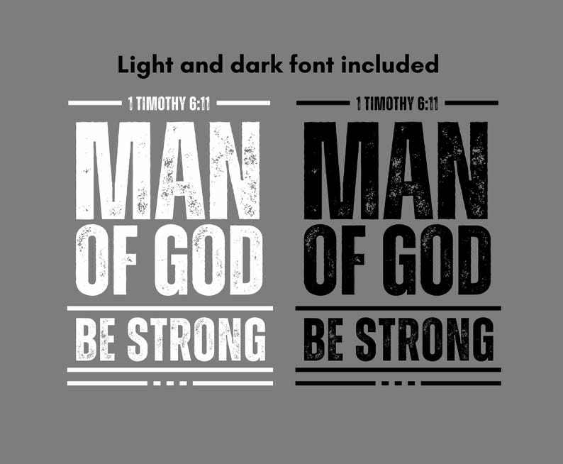 Man of God Png, Christian Png for Men, Digital Download, Transparent ...