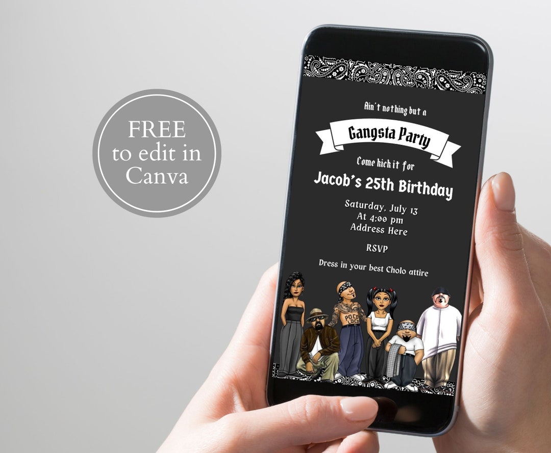 Editable Cholo Invite, Digital Invite, Digital Download, Cholo Party ...