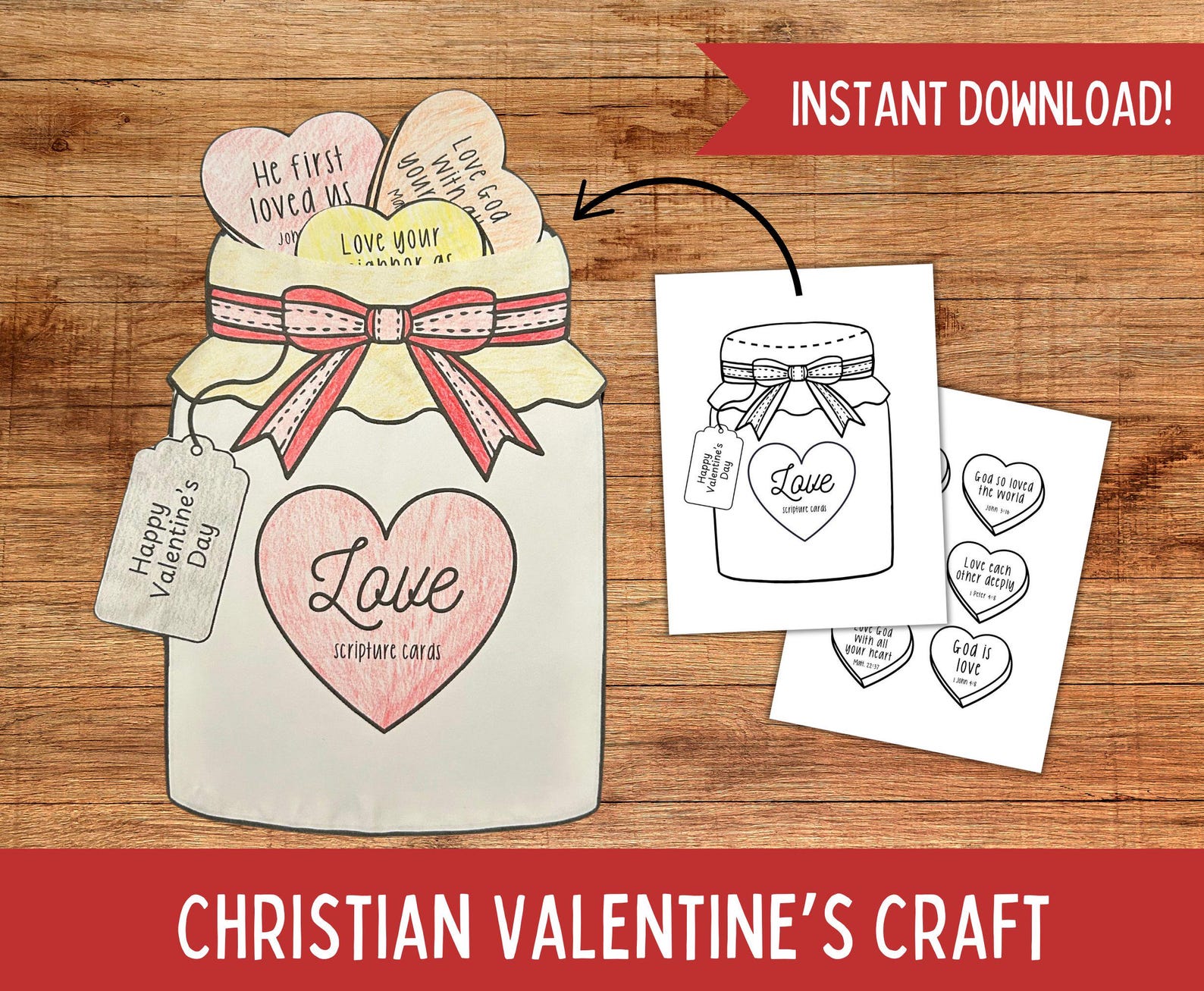 Christian Valentine’s Activity, Instant Download, Pdf, Christian ...