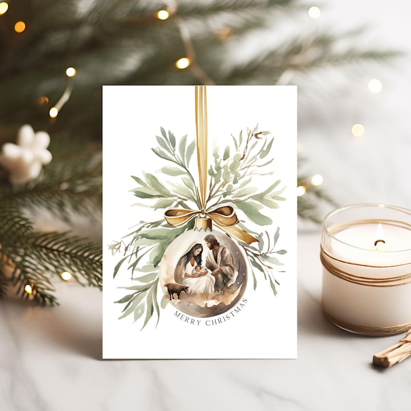 Religious Icon Christmas Card - Etsy Canada