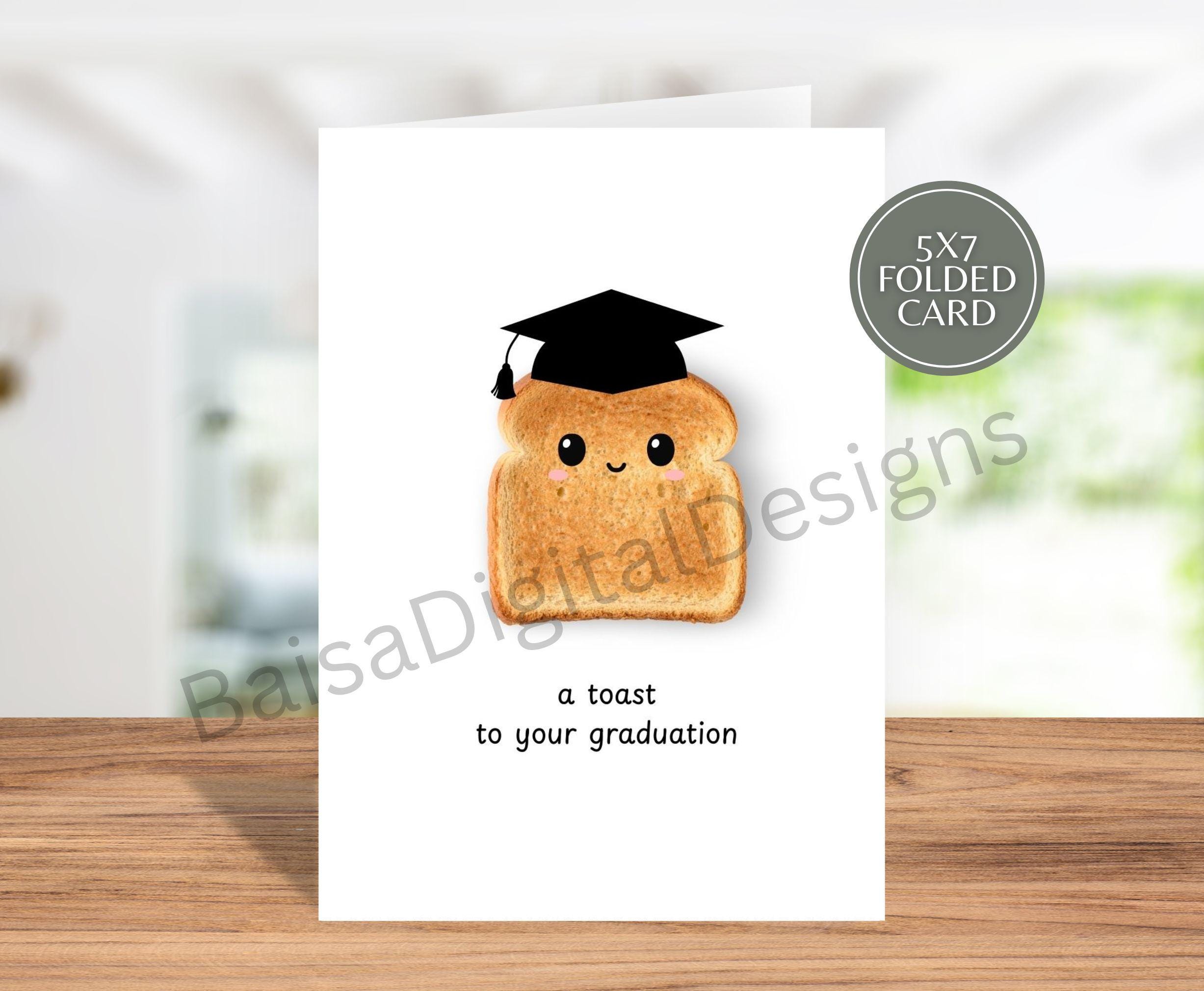 Printable Graduation Card, Cute Grad Card, DIY Graduation Card, Digital ...