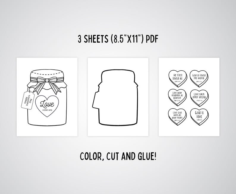 Christian Valentine’s Activity, Instant Download, Pdf, Christian ...