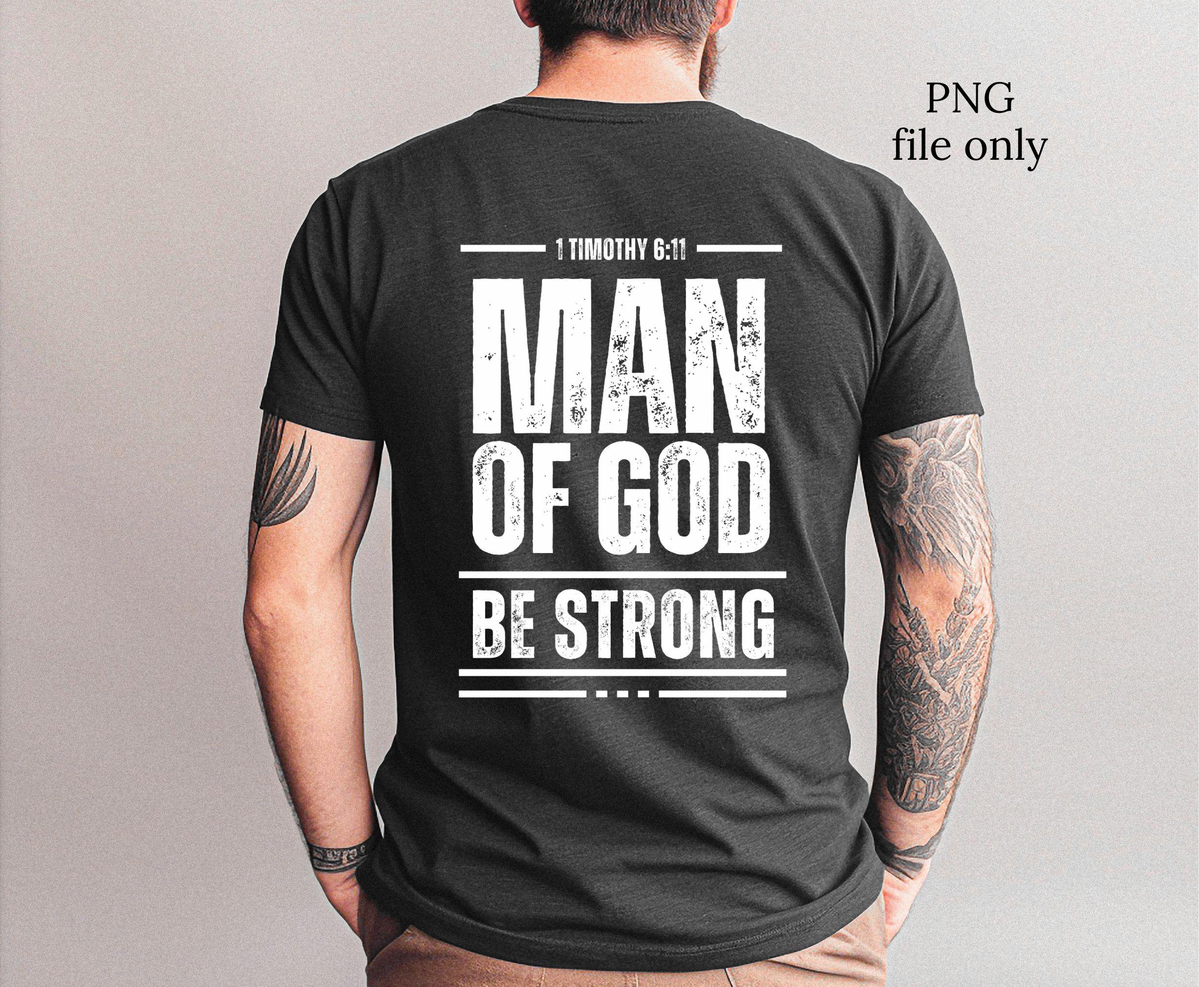 Man of God Png, Christian Png for Men, Digital Download, Transparent ...