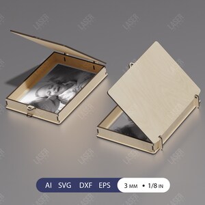 Photo Box With Lid for Laser Cut - Etsy