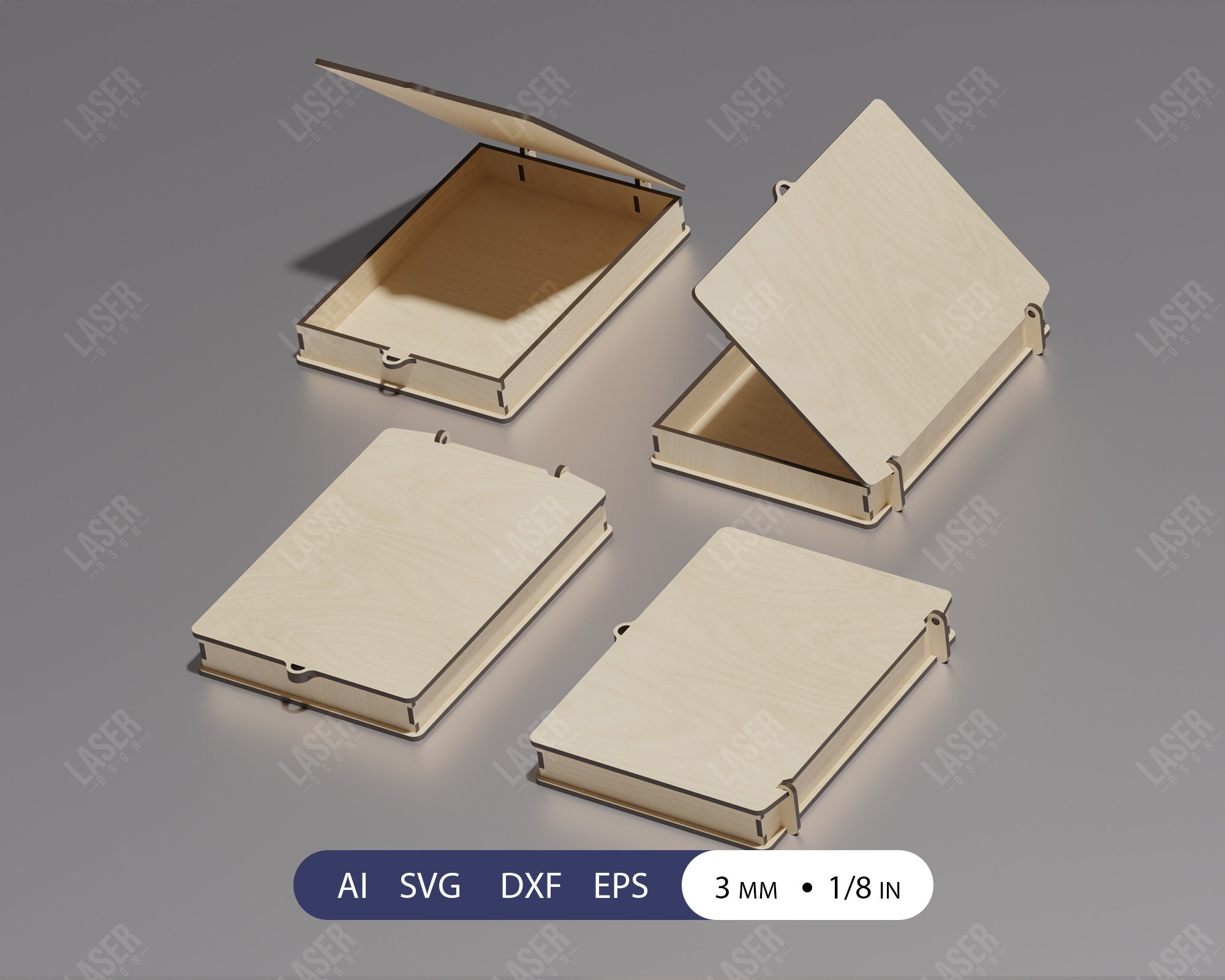 Photo Box With Lid for Laser Cut - Etsy