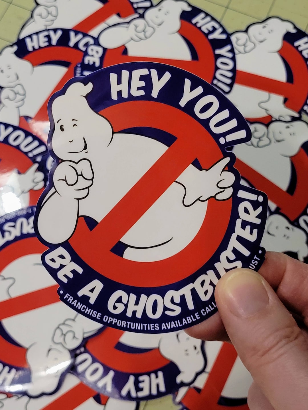 Be A Ghostbuster Die Cut Sticker - Etsy