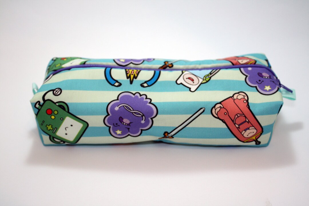 Boxy Makeup Bag - Adventure Time Toss Zipper - Pencil Pouch - Etsy