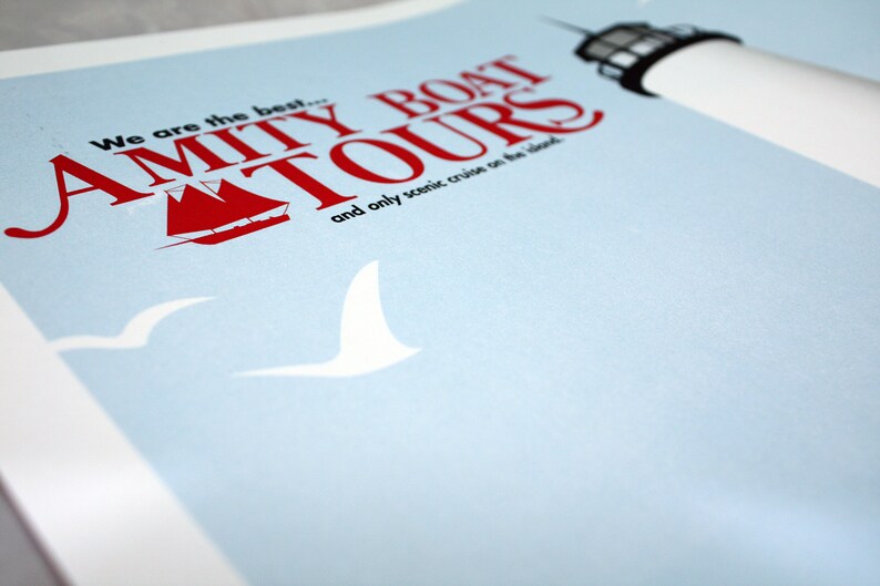 Jaws Poster Print - Amity Boat Tours 11x17 Digital Print - Jaws Ride ...