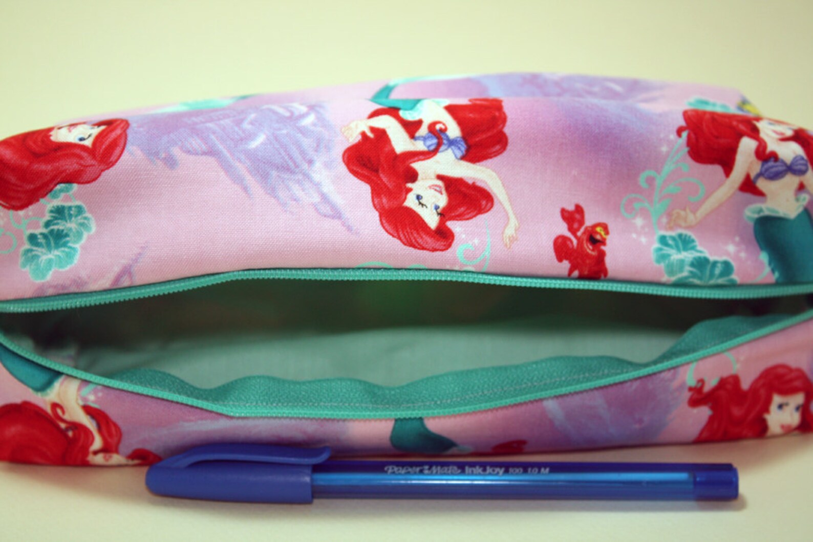 Boxy Makeup Bag Disney's Ariel Little Mermaid Under the Sea Zipper ...