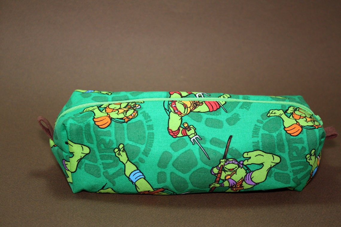 Boxy Makeup Bag Teenage Mutant Ninja Turtles TMNT Zipper | Etsy